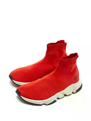 Balenciaga Speed Trainer Bb Sneakers - Red