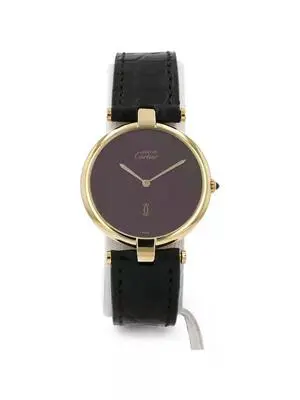 Cartier 1990s Must Vendôme 30mm Watch - Red