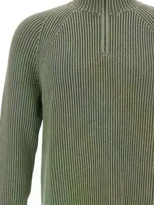 RRD Cotton 7 Techno Wash Half-zip Rib-knit Sweater