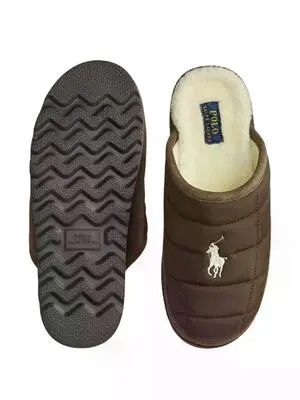 Polo Ralph Lauren Quilted Shearling-lined Slippers