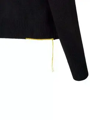 Fendi Embroidered-logo Crew-neck Sweater