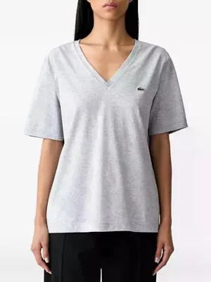 Lacoste Logo-patch V-neck T-shirt