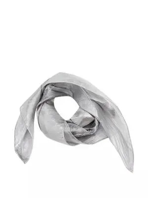 Hermès Carriage Pattern Square Scarf - Silver