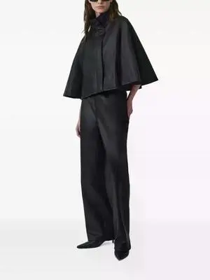 Simkhai Corrine Straight-leg Leather Trousers - Black