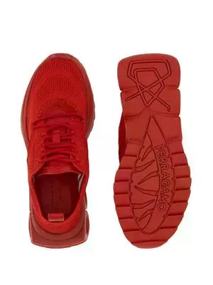 FERRAGAMO Gancini-plaque Low-top Sneakers