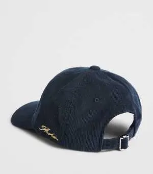 SYSTEM Cotton Corduroy Embroidered Logo Cap