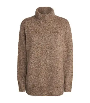 Soft Goat Cashmere-silk Marled Sweater
