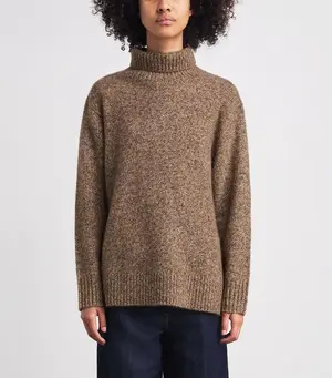 Soft Goat Cashmere-silk Marled Sweater