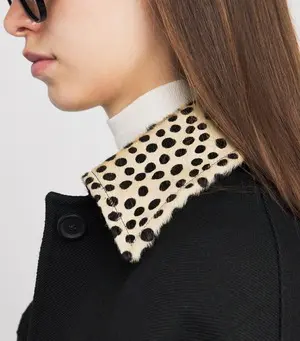 RÓHE Wool Cheetah-collar Coat