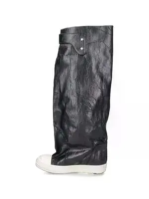 Rick Owens Tower Elephant Coated Canvas Boots