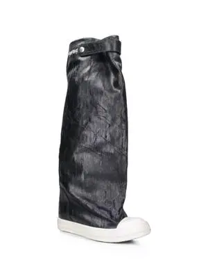Rick Owens Tower Elephant Coated Canvas Boots