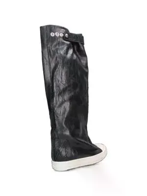Rick Owens Tower Elephant Coated Canvas Boots