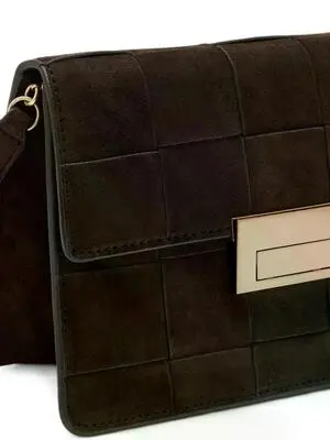 LOEFFLER RANDALL Delphine Woven Leather Clutch Bag