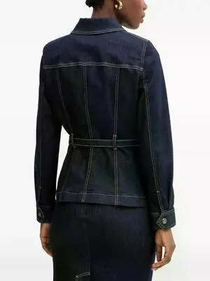 Luisa Spagnoli Belted Denim Jacket