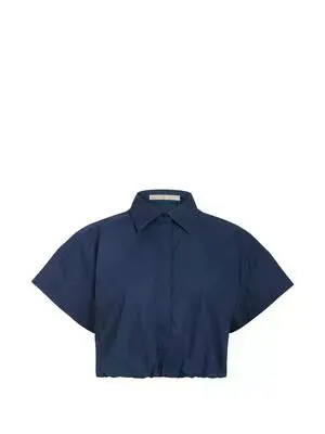 MARIE OLIVER Sierra Elasticated Cropped Polo Top