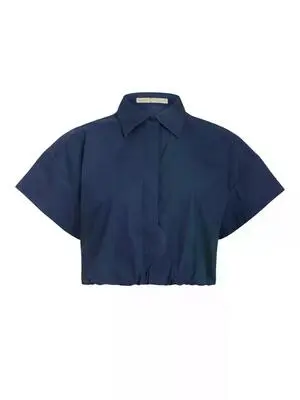 MARIE OLIVER Sierra Elasticated Cropped Polo Top