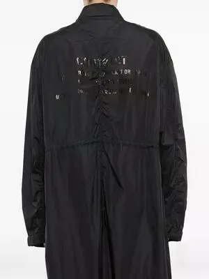 JUUN.J Slogan-print Drawstring-waist Parka