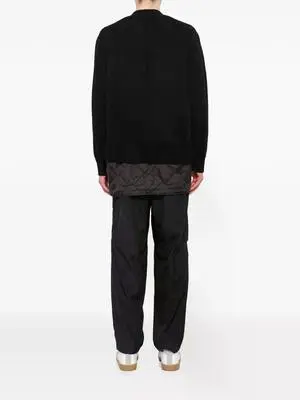 JUUN.J Zip-up Ribbed-trim Coat