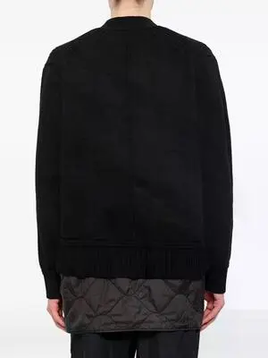 JUUN.J Zip-up Ribbed-trim Coat
