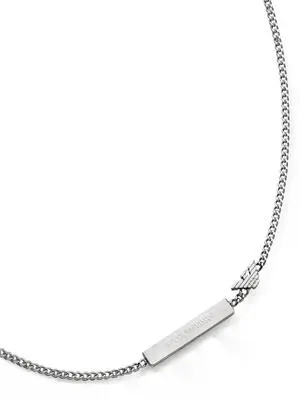Emporio Armani Logo-plaque Curb-chain Necklace