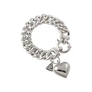 VON TRESKOW Medium Mama Bracelet With Heart - Silver