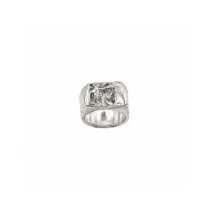 DE ROMS The Apex Molten Signet Statet Ring Recycled - Silver