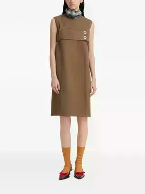 Marni Wool Dress With Belted Bust