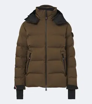Moncler Hooded Ski Jacket - Brown
