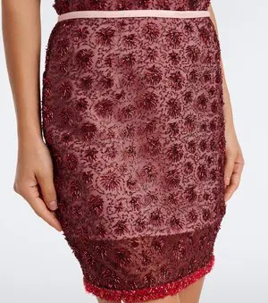 Posse Sofia Beaded Miniskirt