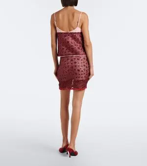 Posse Sofia Beaded Miniskirt