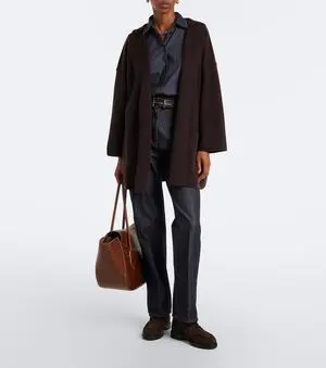 Max Mara Hooded Wool And Cashmere Cardigan