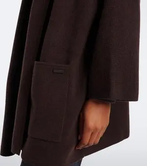 Max Mara Hooded Wool And Cashmere Cardigan