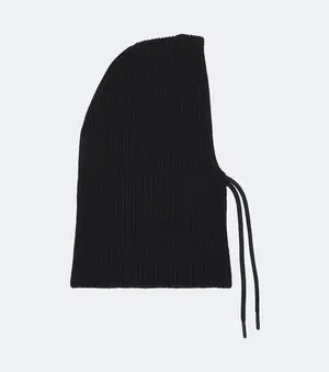 Moncler Logo Ribbed-knit Wool And Cashmere Balaclava