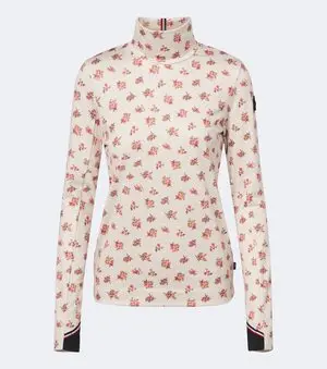 Moncler Floral Turtleneck Ski Top - Multicoloured