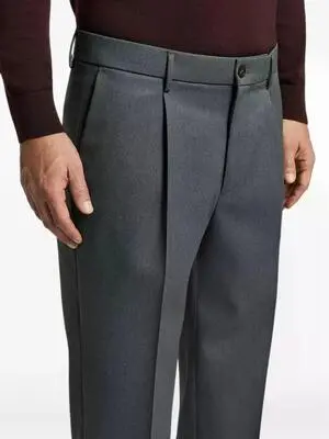 Peserico Pleated Pressed-crease Trousers