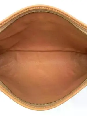Celine 20th Century Macadam Coated Canvas Clutch Bag