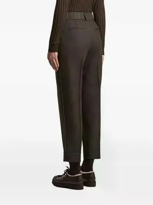 Peserico Beaded-trim Pleated Trousers
