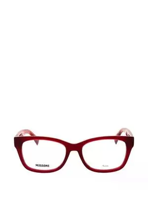 Missoni Rectangle-frame Glasses - Red