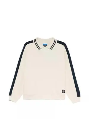 AGNES B. Half-zip Polo - Neutrals