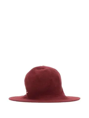 Borsalino Angelina Wool Blend Cloche - Red