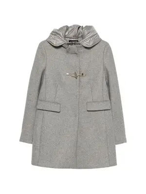 FAY Nylon Midi Parka Coat - Grey