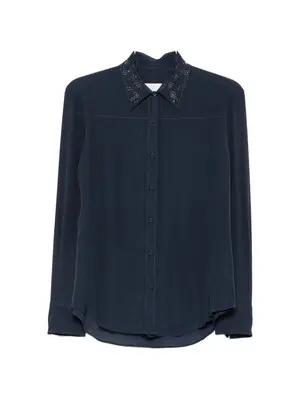 TRAME AUREE Cotton Shirt - Blue