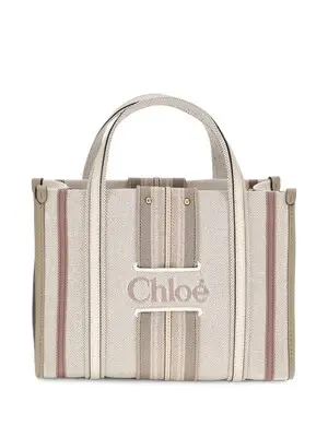 Chloé Woody Loop Small Canvas Tote