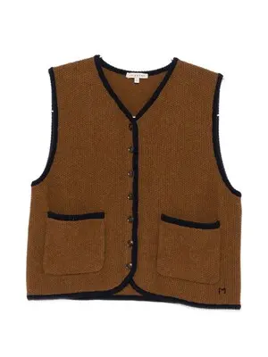 MOISMONT Angele Wool Cardigan - Brown