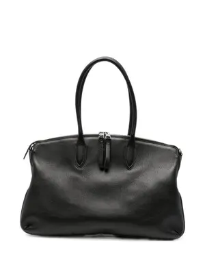 Borsalino Leather Tote Bag - Black