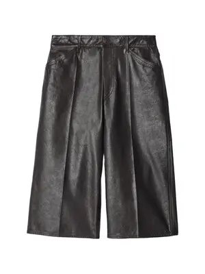 LEMAIRE Leather Bermudas