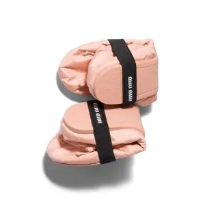 Miu Miu Foldable Technical Fabric Ballerinas