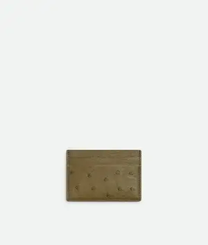 Bottega Veneta Ostrich Credit Card Case