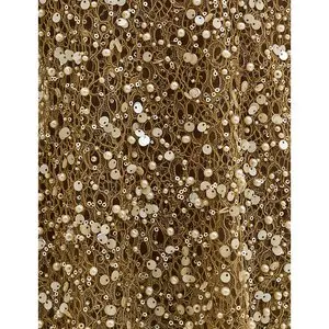 MALINA Pamela Embellished-sequin Straight-leg Trousers