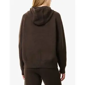 ADANOLA Varsity Oversize Cotton-knit Hoodie